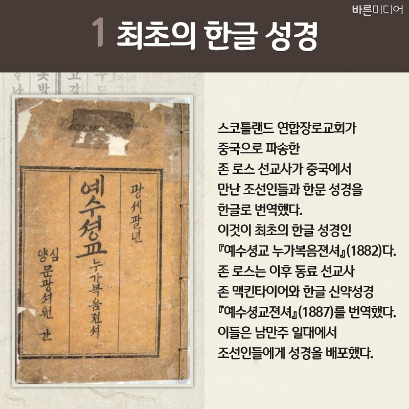 칼럼 성서주일에 알아보는 한글성경의 역사 43 Off